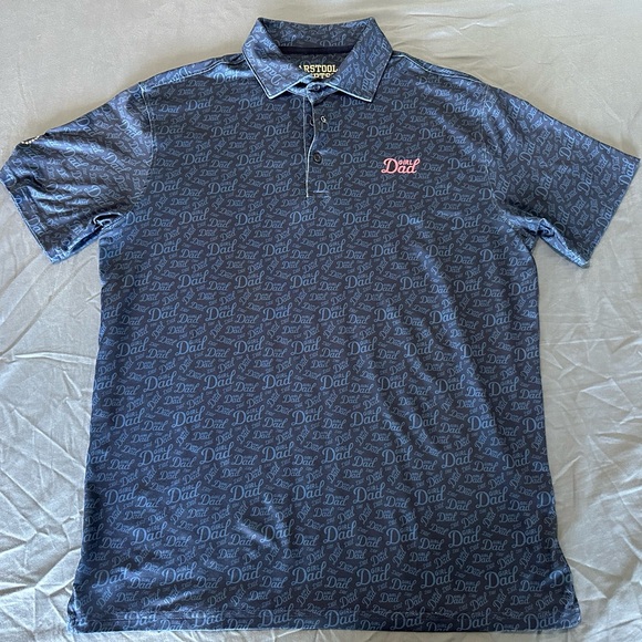 Barstool | Shirts | Barstool Sports Mens Dark Blue Golf Polo Shirt Girl ...